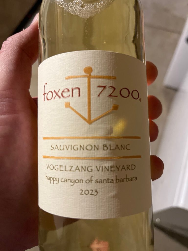 2023 Foxen Sauvignon Blanc 7200 Vogelzang Vineyard, USA, California ...