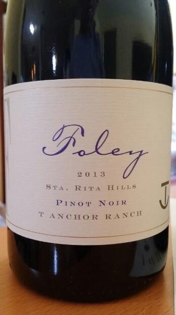 2013 Foley Estates Pinot Noir T Anchor Ranch, USA, California, Central ...