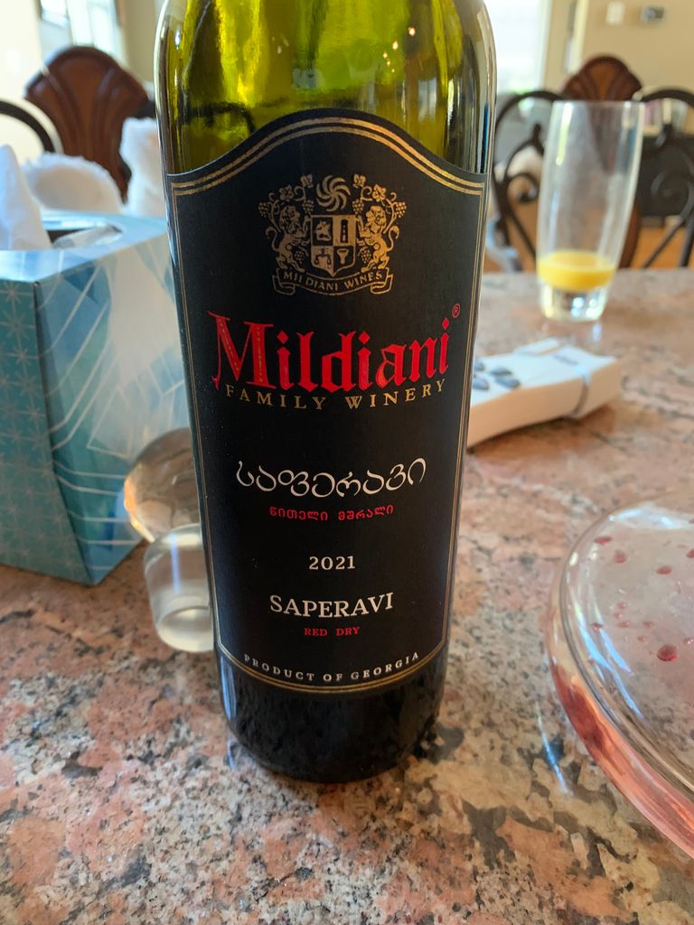 2021 Mildiani Saperavi, Georgia, Kakheti - CellarTracker