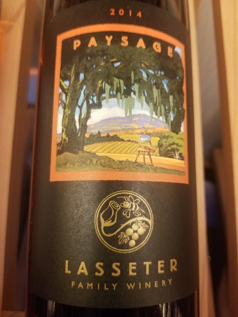 2014 Lasseter Family Winery Paysage, USA, California, Sonoma County ...