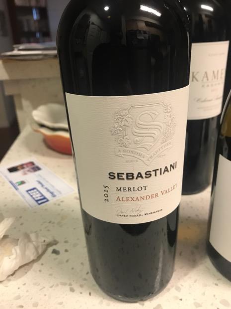 2015 Sebastiani Vineyards & Winery Merlot Alexander Valley, USA ...