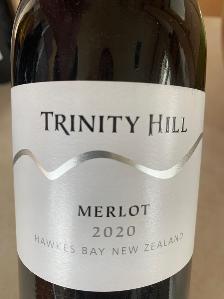 2019 Trinity Hill Merlot, New Zealand, North Island, Hawke's Bay ...