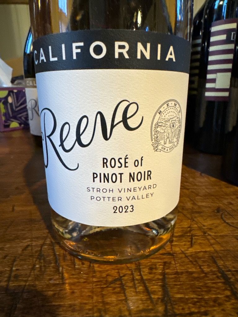 2024 Reeve Wines Pinot Noir Rosé Stroh Vineyard, USA, California, North ...