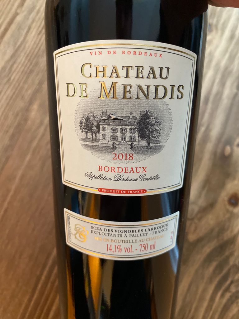 2019 Château de Mendis, France, Bordeaux - CellarTracker