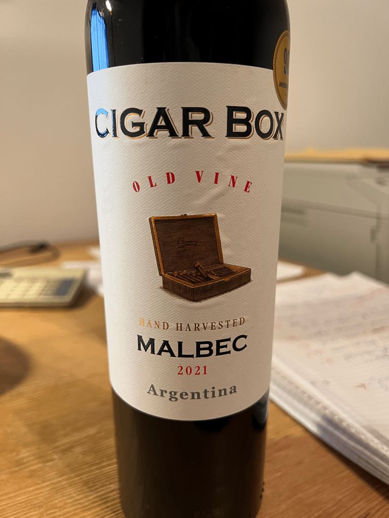 2021 Cigar Box Malbec Old Vine, Argentina, Mendoza - CellarTracker