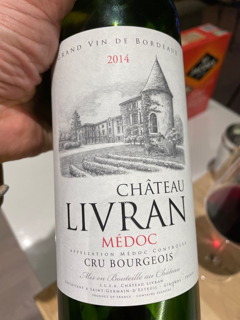 2014 Château Livran, France, Bordeaux, Médoc - CellarTracker