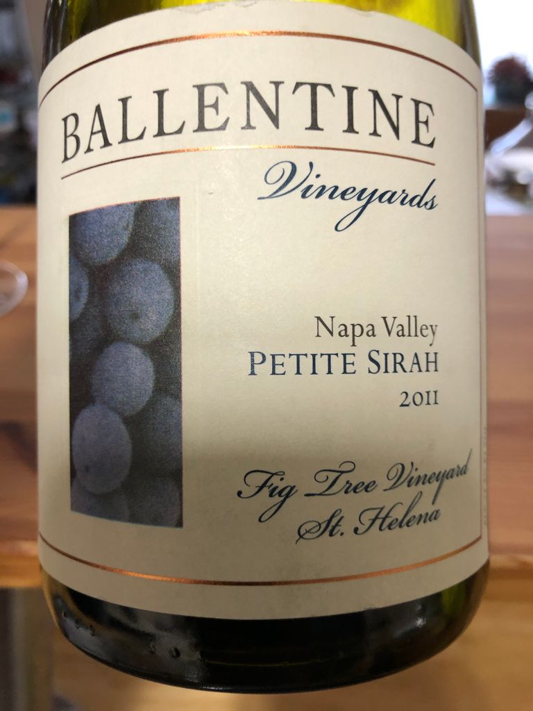 2010 Ballentine Vineyards Petite Sirah Fig Tree Vineyard, USA ...