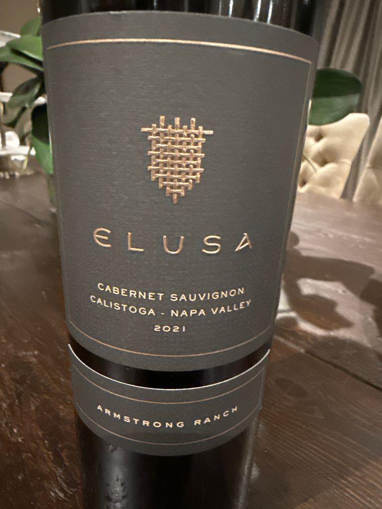 2022 Elusa Cabernet Sauvignon Armstrong Ranch, USA, California, Napa ...