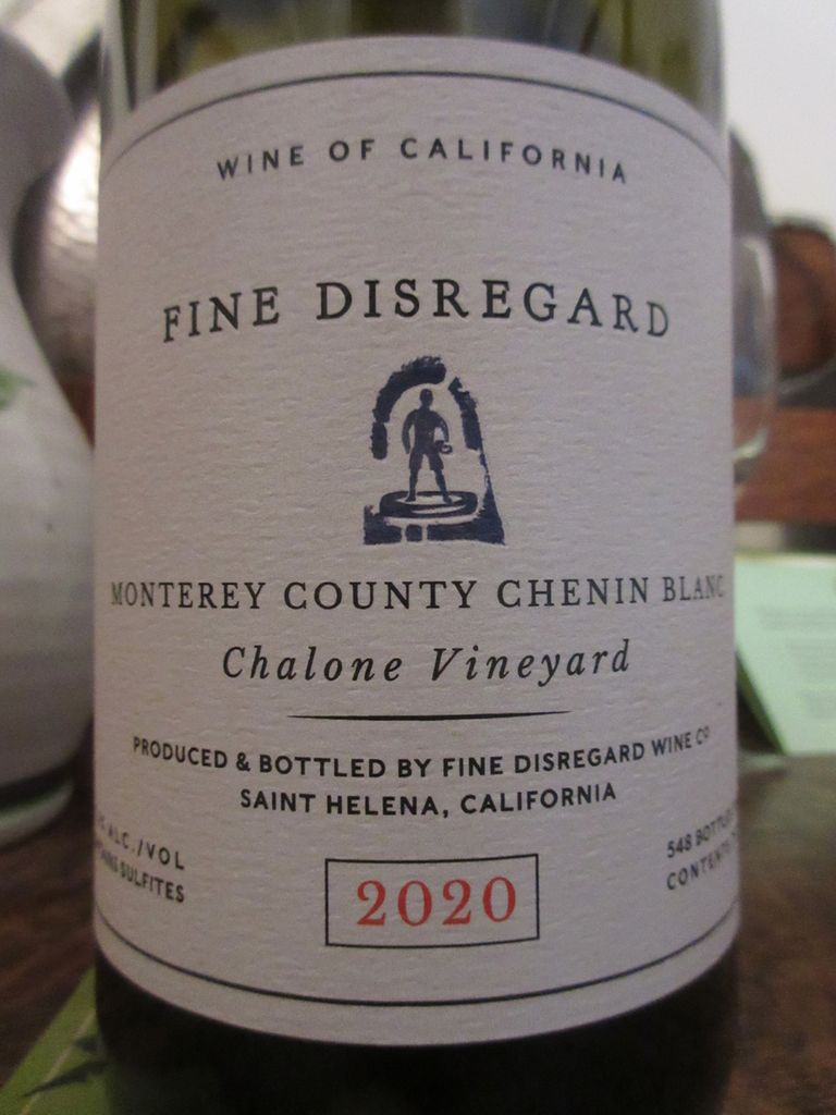 2021 Fine Disregard Wine Co Chenin Blanc Chalone Monterey County, USA ...