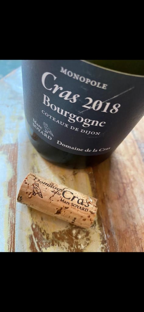2018 Domaine de la Cras (Marc Soyard) Bourgogne Blanc Coteaux de Dijon ...