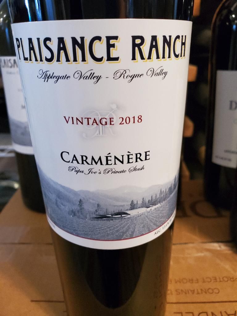 2018 Plaisance Ranch Carménère, USA, Oregon, Southern Oregon, Applegate ...