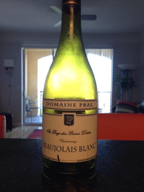 2012 Domaine Pral Beaujolais Blanc, France, Burgundy, Beaujolais ...