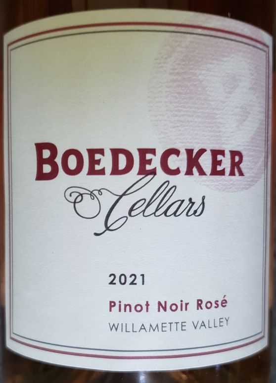 2021 Boedecker Cellars Pinot Noir Rosé, USA, Oregon, Willamette Valley ...