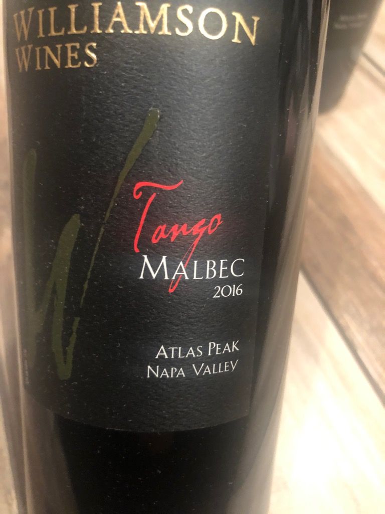 2021 Williamson Wines Malbec Tango, USA, California, Napa Valley, Atlas ...