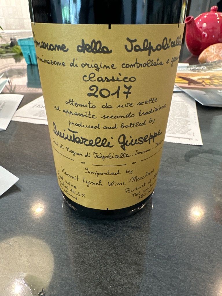 2017 Giuseppe Quintarelli Amarone della Valpolicella Classico, Italy ...