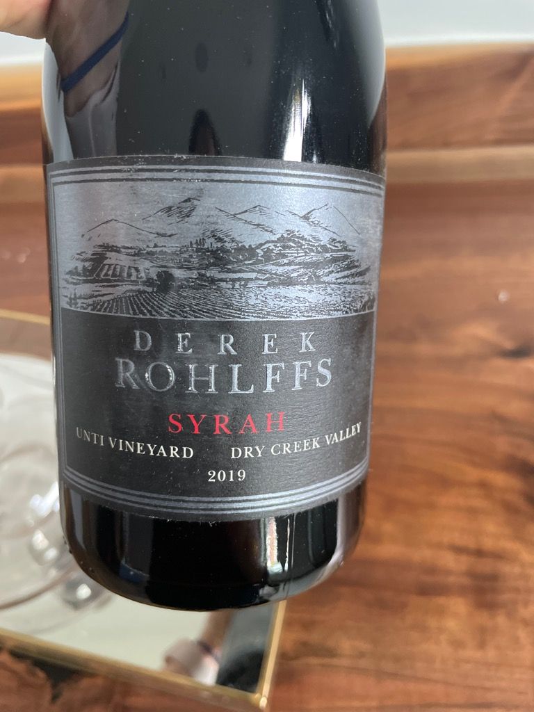 2021 Derek Rohlffs Syrah, USA, California, Sonoma County, Dry Creek ...