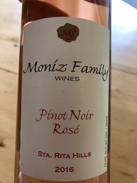 2016 Moniz Family Wines Pinot Noir Rosé, USA, California, Sonoma County ...