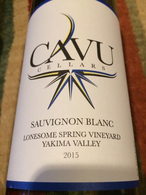 2016 Cavu Cellars Sauvignon Blanc, USA, Washington, Columbia Valley - CellarTracker