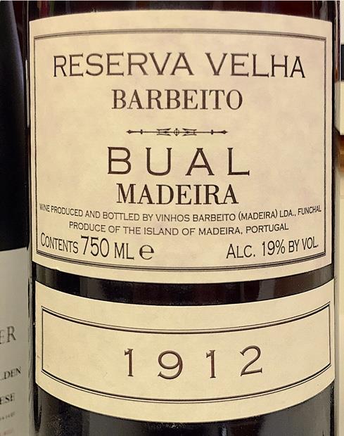 1913 Barbeito Madeira Bual Reserva Velha, Portugal, Madeira - CellarTracker
