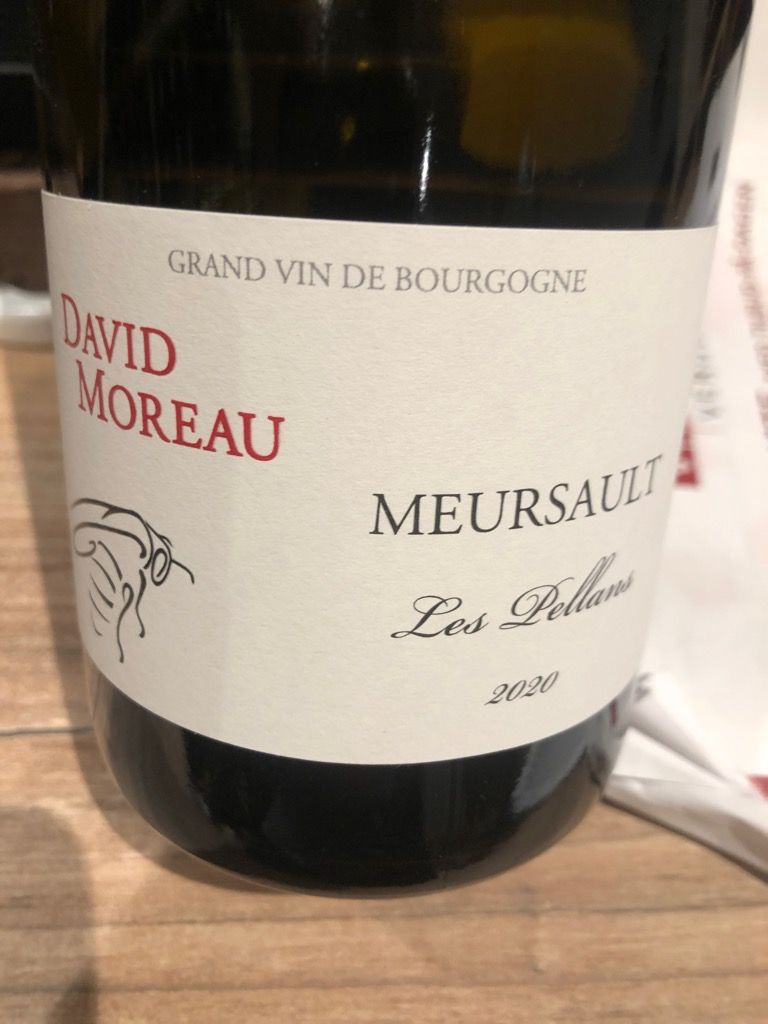 2021 David Moreau Meursault Les Pellans, France, Burgundy, Côte de ...