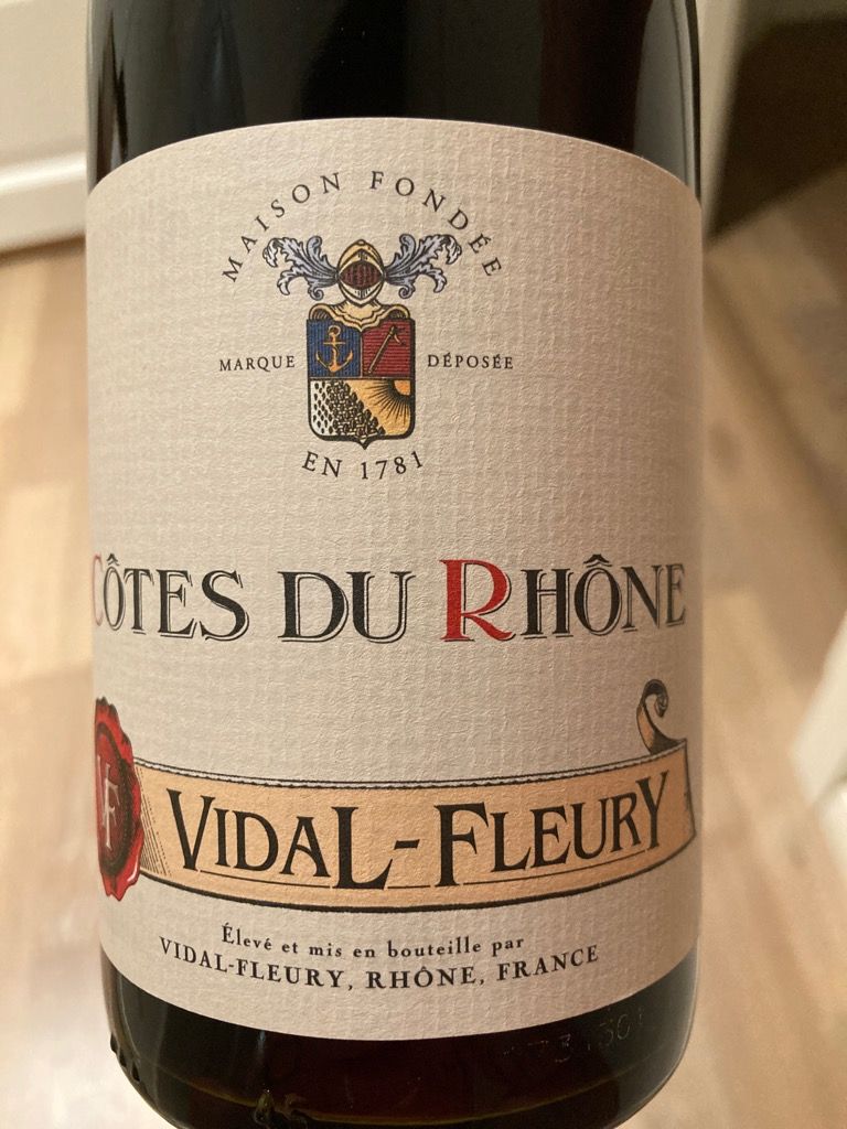 2014 J. Vidal-Fleury Côtes du Rhône, France, Rhône, Southern Rhône ...