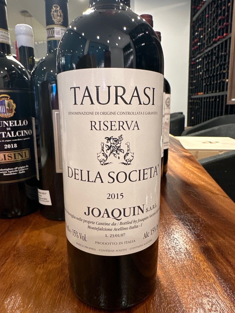 2016 Joaquin Taurasi Riserva della Societa', Italy, Campania, Taurasi ...