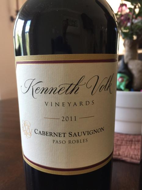 2012 Kenneth Volk Cabernet Sauvignon Paso Robles, USA, California ...