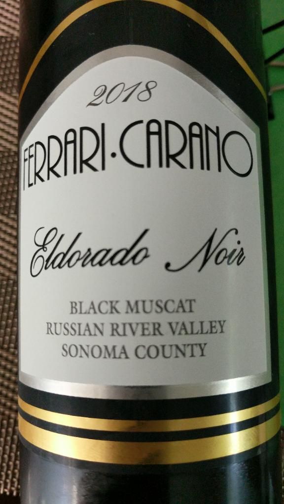 2018 Ferrari-Carano Black Muscat Eldorado Noir, USA, California, Sonoma ...