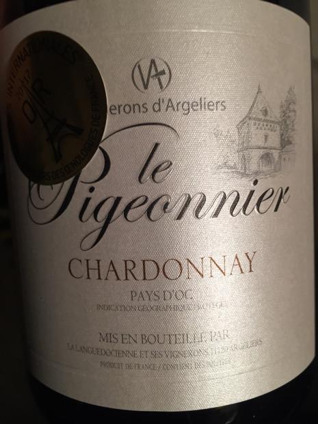 2012 Vignerons d'Argeliers Vin de Pays d'Oc Le Pigeonnier, France ...