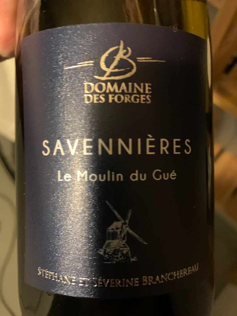 2020 Domaine des Forges Savennières Moulin du Gué, France, Loire Valley ...