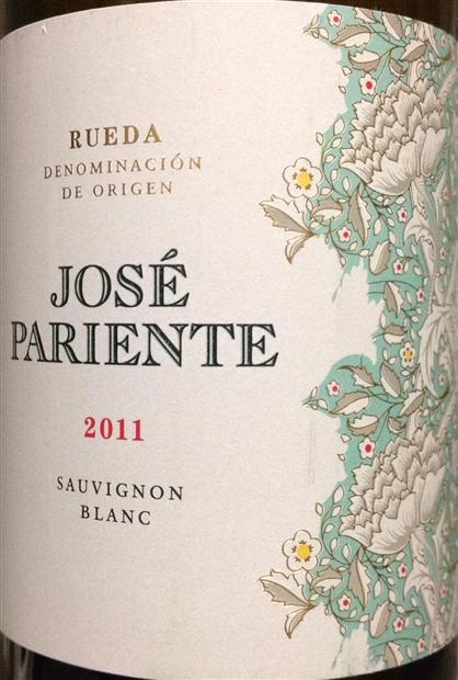 2011 Bodega José Pariente Sauvignon Blanc Rueda, Spain, Castilla y León ...