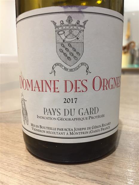 2018 Domaine des Orgnes Gard, France, Languedoc Roussillon, Languedoc ...