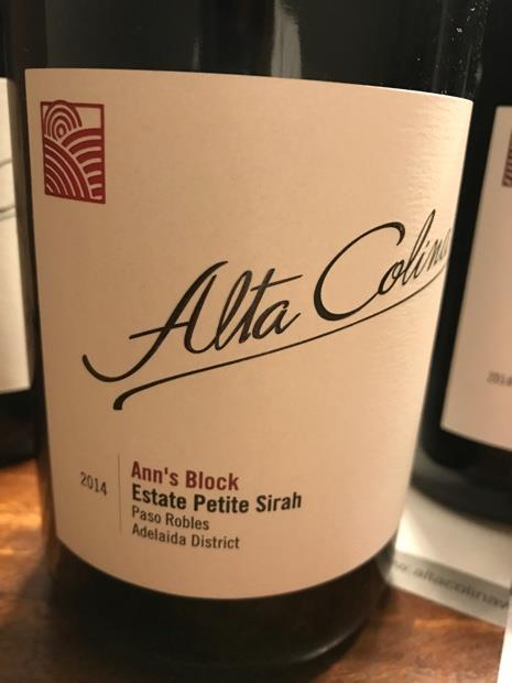 2014 Alta Colina Petite Sirah Ann's Block, USA, California, Central ...