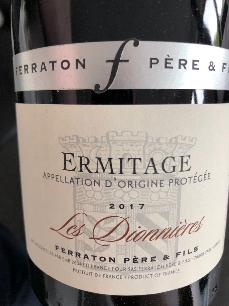 2017 Ferraton Père & Fils Ermitage Les Díonníeres, France, Rhône ...