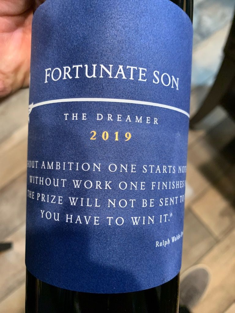 2019 Fortunate Son Cabernet Sauvignon The Dreamer, USA, California, Napa Valley - CellarTracker