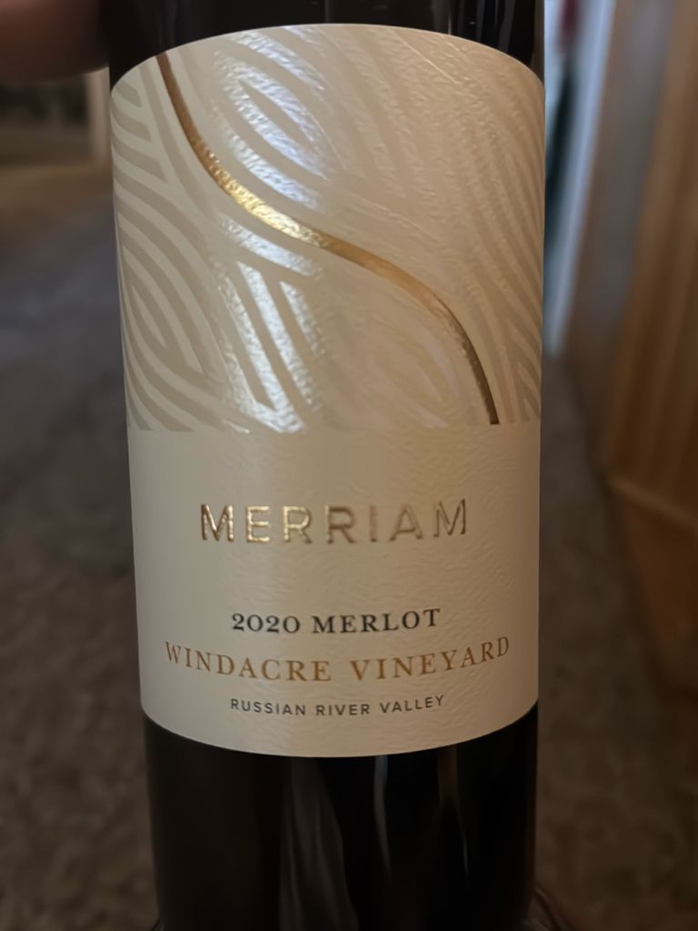2021 Merriam Vineyards Merlot Windacre, USA, California, Sonoma County ...