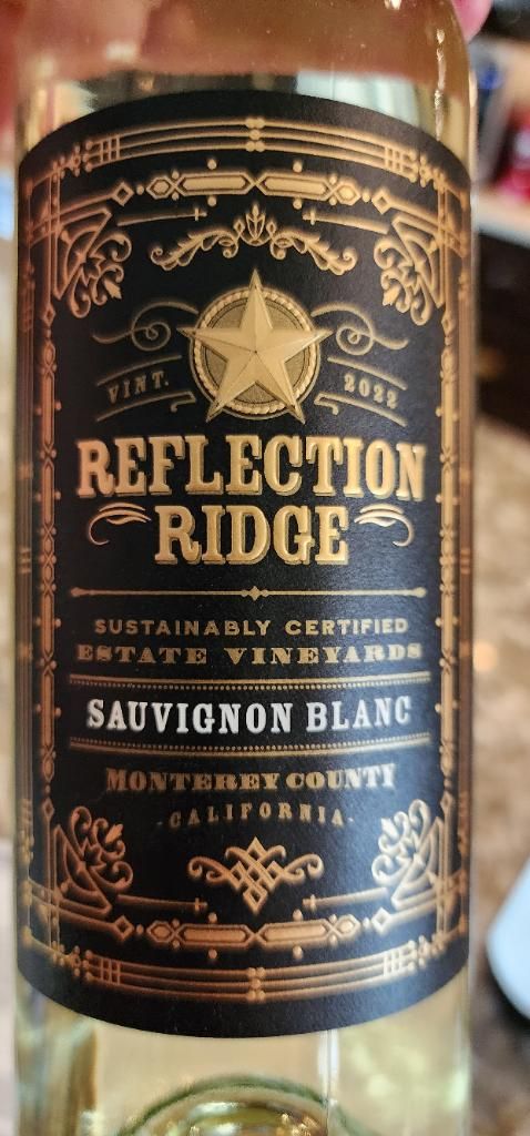 2022 Reflection Ridge Sauvignon Blanc, USA, California, Central Coast ...