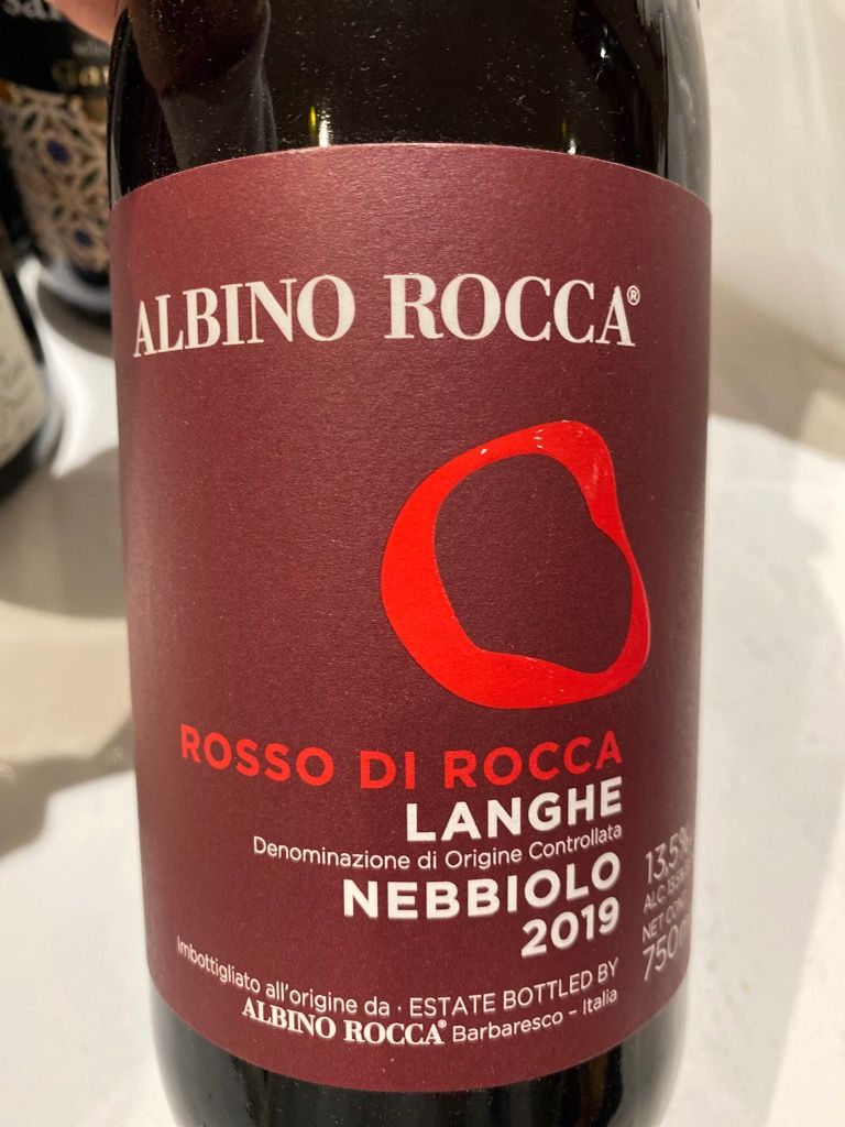 2019 Albino Rocca Langhe Nebbiolo Rosso Di Rocca, Italy, Piedmont ...