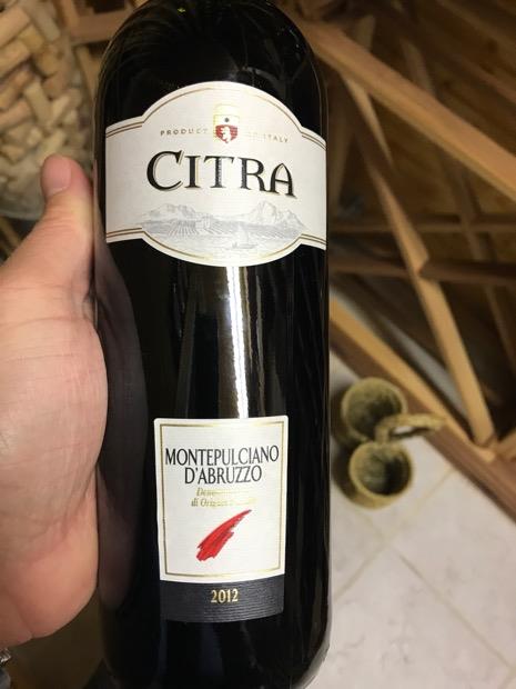 2012 Citra Montepulciano d'Abruzzo, Italy, Abruzzi, Montepulciano d ...