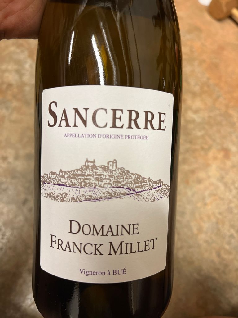 2022 Domaine Franck Millet Sancerre, France, Loire Valley, Upper Loire ...