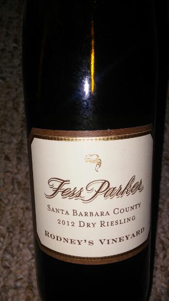 2011 Fess Parker Dry Riesling Rodney's Vineyard, USA, California ...