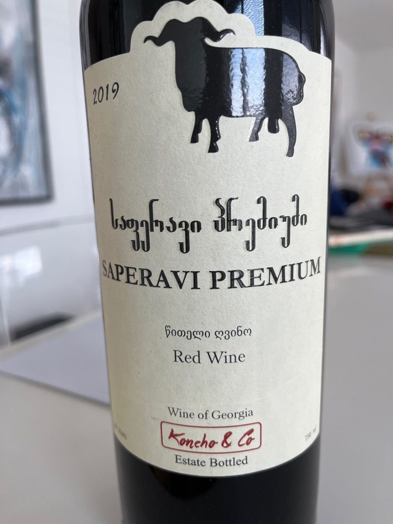 2019 Koncho Winery Saperavi Premium, Georgia, Kakheti, Kindzmarauli ...