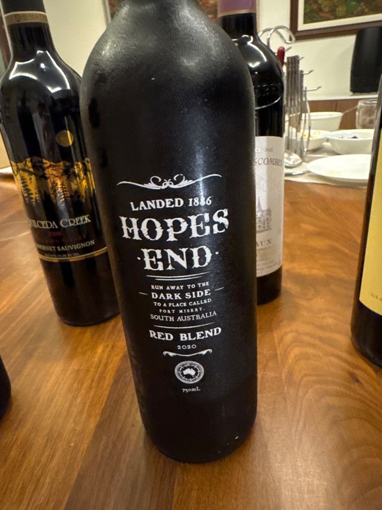 2020 Hopes End Cabernet Sauvignon Brandy Barrel Aged 30 Days, Australia ...