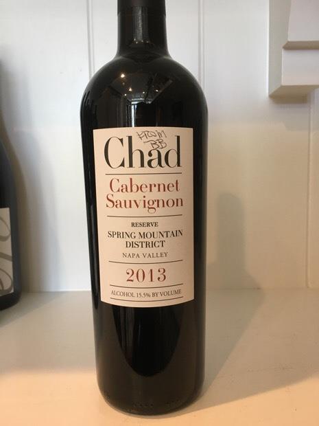 2013 Chad Cabernet Sauvignon Reserve Spring Mountain District, USA ...