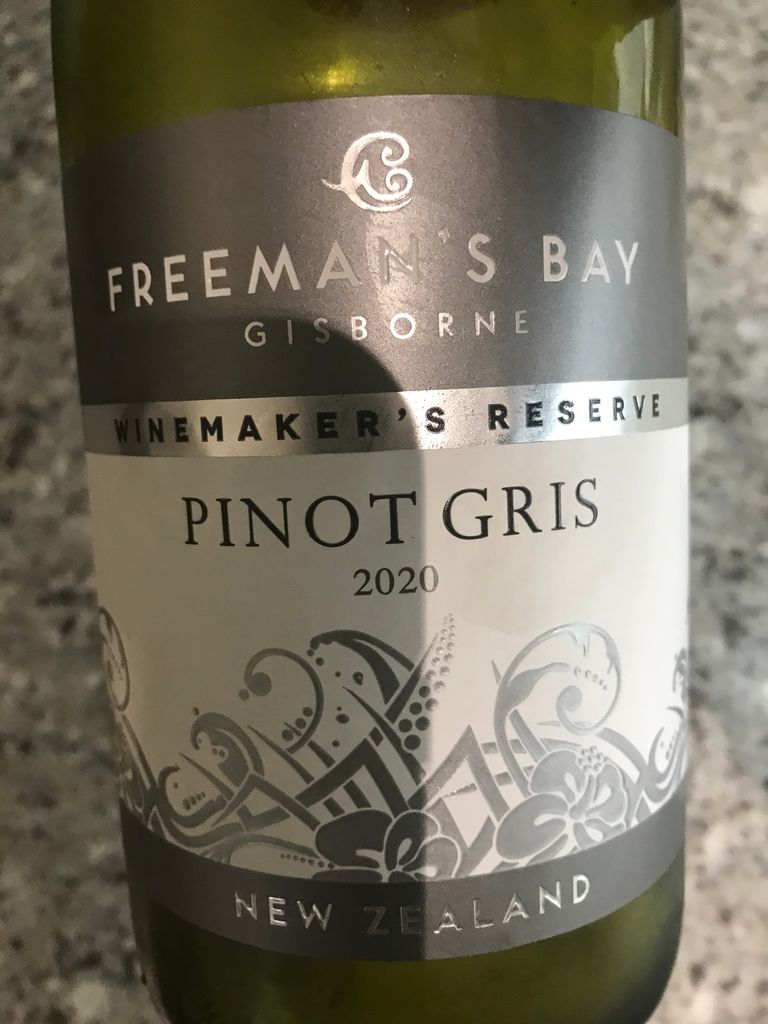 2015 Freeman's Bay Pinot Gris, New Zealand, South Island, Marlborough ...