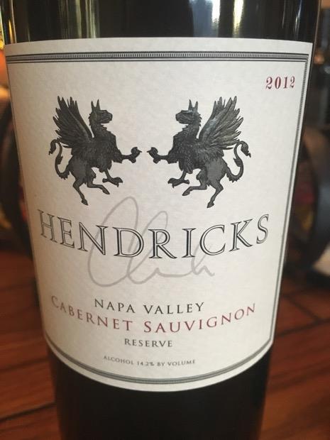 2000 Hendricks Cabernet Sauvignon Doc's Reserve, USA, California, Napa ...