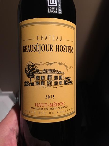 2015 Château Beauséjour Hostens, France, Bordeaux, Médoc, Haut-Médoc ...