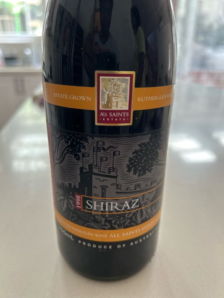 1998 All Saints Estate Shiraz Durif, Australia, Victoria, North East ...