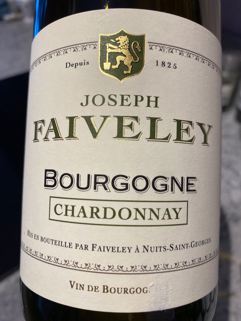 2017 Faiveley Chardonnay Bourgogne Blanc Joseph Faiveley, France ...