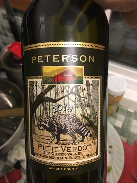 2013 Peterson Winery Petit Verdot Bradford Mountain Vineyard, USA ...